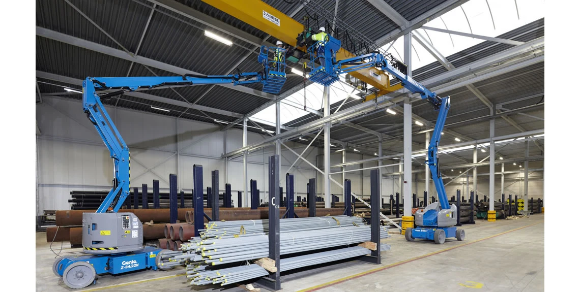 Renta de plataforma articulada Genie z34 A22n en Monterrey